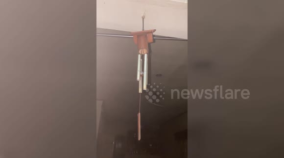 Wind chime shakes as magnitude 5 earthquake rocks homes in the ...