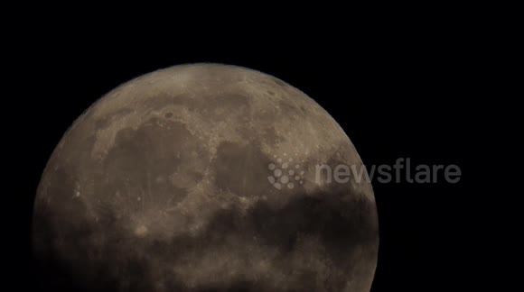 Super Blue Moon in 4k above Kent, UK - Buy, Sell or Upload Video ...
