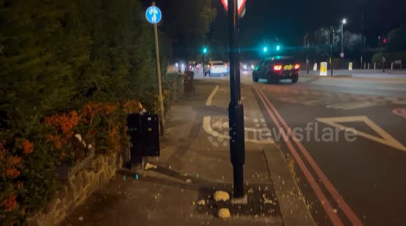 ULEZ camera and box ripped open and sprayed with foam in south-west ...