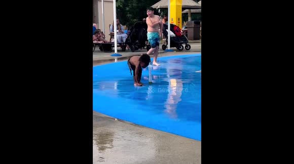 Boy Fails to Learn Lesson at Water Park - Buy, Sell or Upload Video ...
