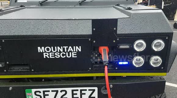 Mountain Rescue vehicle that has huge tyres to climbe hills with - Buy ...