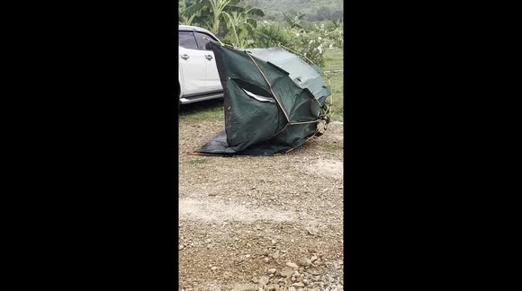 Camping goes wrong as wind overturns tents on Thai mountain - Buy, Sell ...