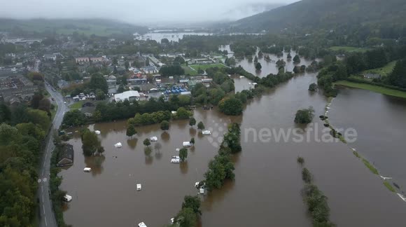 Caravans submerged as flooding hits Scotland's Aberfeldy - Buy, Sell or ...