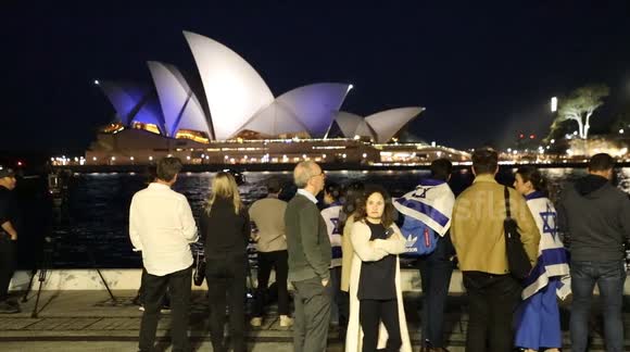 Sydney Opera House lights up in colours of Israeli flag - Buy, Sell or ...