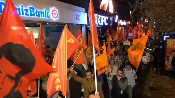 Turkish doctors and activists protested in support of Palestine in ...