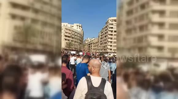 Egyptians Gather In Support Of Palestine in Cairo, Egypt - Buy, Sell or ...