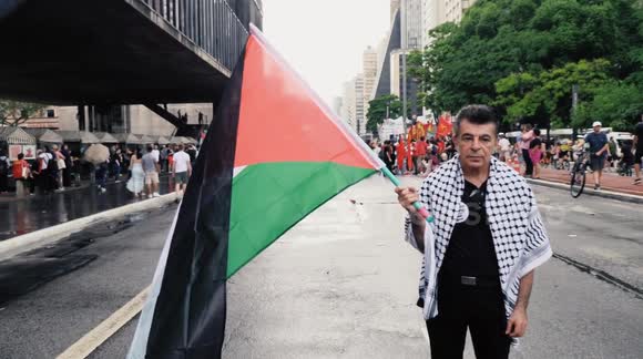 Pro-Palestinian demonstration in Sao Paulo, Brazil - Buy, Sell or ...