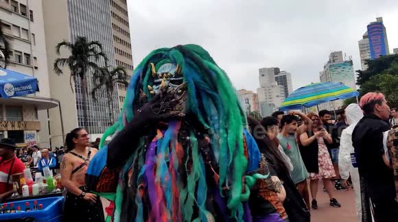 People dress up as horror characters and show off at the 16th Zombie ...