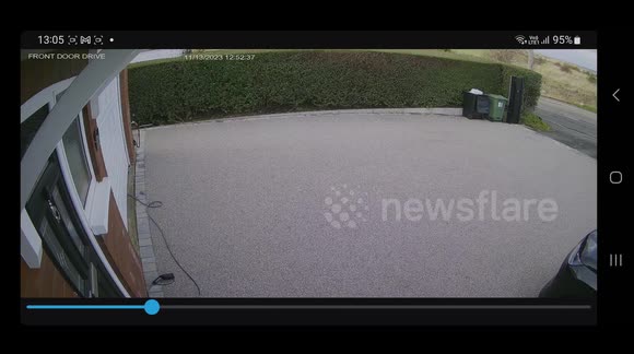 Fascia board ripped off house by Storm Debi winds flies onto neighbour ...