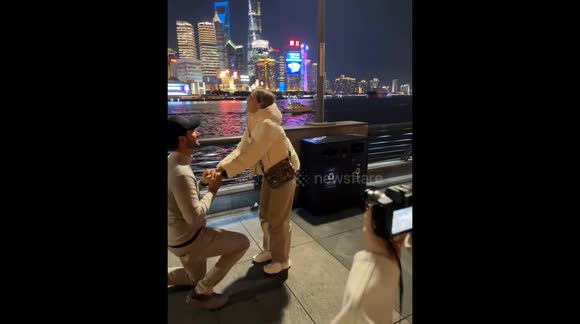 Emotional Shanghai proposal captured on camera - Buy, Sell or Upload ...