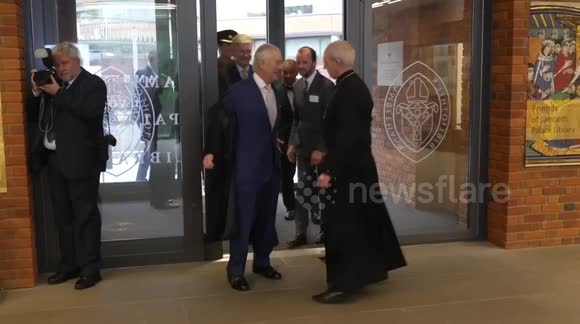 King Charles meets faith leaders at Lambeth Palace in London, UK - Buy ...