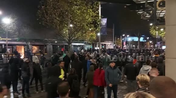 Luas tram on fire as disorder continues after knife attack in Dublin ...