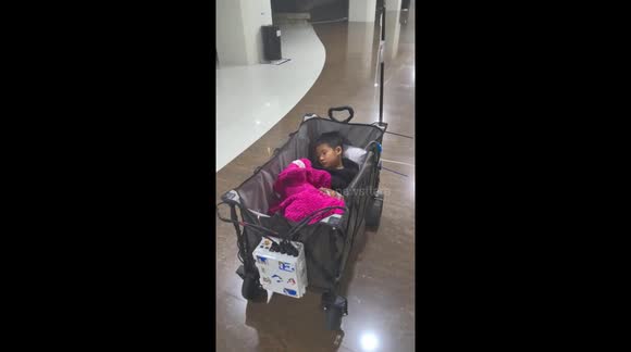 Ingenious Father Builds Homemade Mobile Cart for Sick Son on Fluids in ...