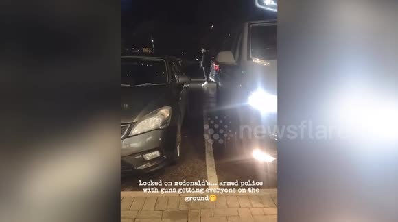 Two terrified young men at McDonald's drive through were surrounded by ...