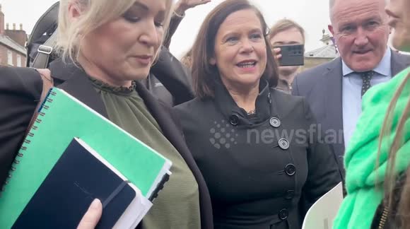 Party leaders confronted by union reps before talks on Stormont ...