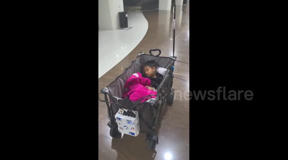 Father Builds Mobile Cart for Sick Son on Fluids in Panjin, China - Buy ...