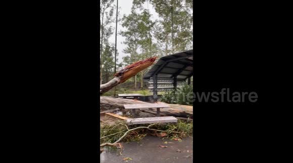 Storm strikes Springfield, Queensland: devastating damage captured by ...
