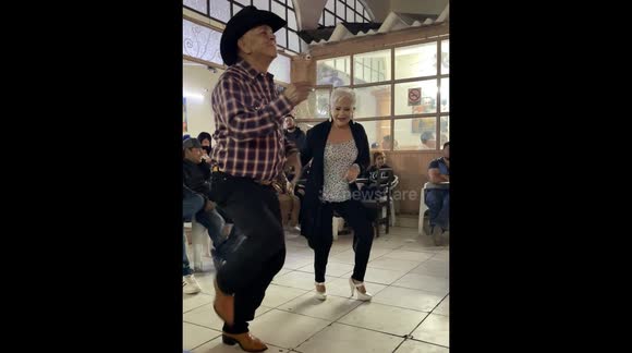 An elderly pageant dances at the popular Club Obregon cantina in ...