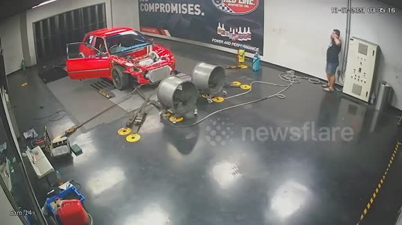 Tire explodes in car repair shop in Thailand - Buy, Sell or Upload ...