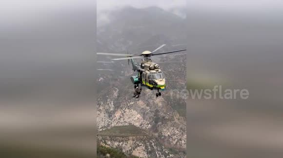 Driver Airlifted in LASD Rescue on Angeles Forest Hwy in Los Angeles ...
