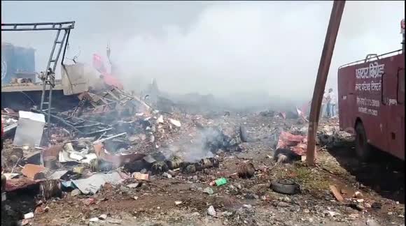 Smoke rises from scene of deadly firecracker factory explosion in ...