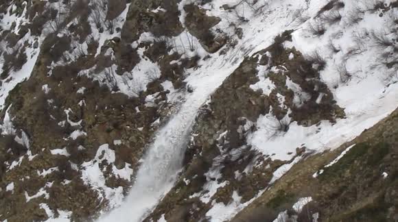 Beautiful view of an avalanche from a safe distance - Buy, Sell or ...