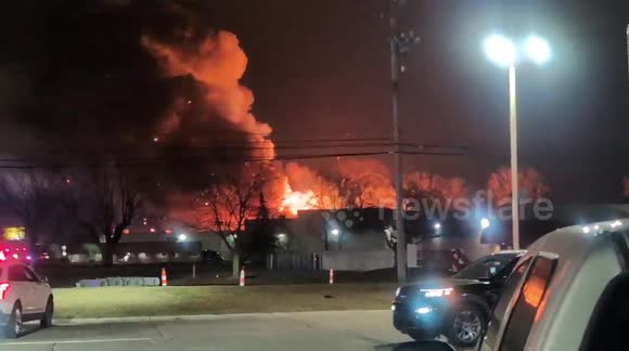 Fatal explosion and massive fire rock vape supply facility in Clinton ...