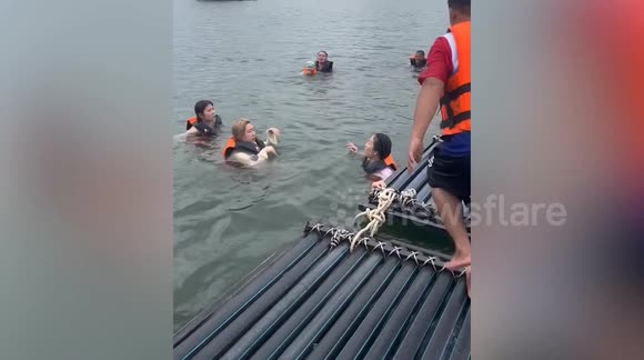 Father slips off raft while trying to dive into sea - Buy, Sell or ...