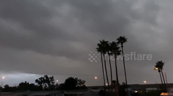 US: Storm System With Intense Lightning Strikes Rolls Through Phoenix ...