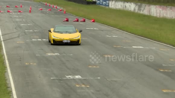 China's electric supercar Hyper SSR makes 1st overseas test drive in ...