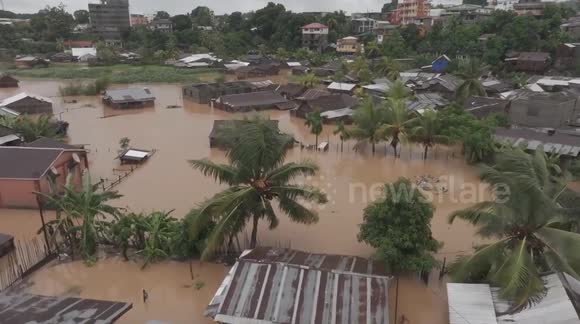 Cyclone Gamane: Drone footage reveals flooding in Madagascar's Diana ...
