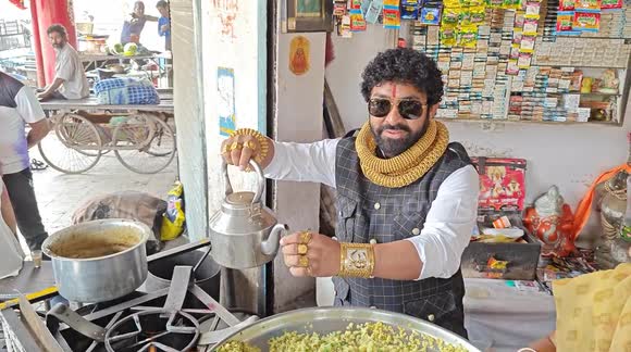 A Gold man famous in India Indore city - Buy, Sell or Upload Video ...