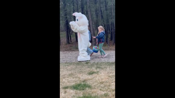 Rabbit riddle solved: Zipper on bunny's back exposes Easter legend ...