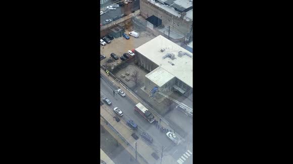 BTS footage of the making of 'Chicago Fire' shows car actually falling ...