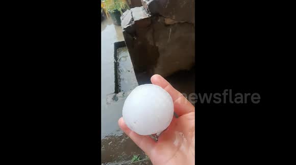 Massive hail larger than billiard balls strikes southwest China - Buy ...