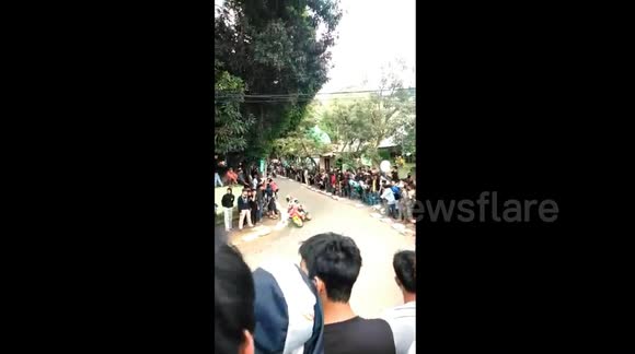 Road Race Riots, At The Motorcycle Racing Championship In Enrekang ...