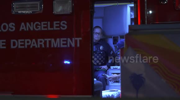 LAPD Officer Involved in Crash in North Hollywood, LA, USA - Buy, Sell ...