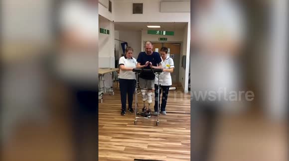 Former MMA fighter became an amputee after a cough led to septic shock ...