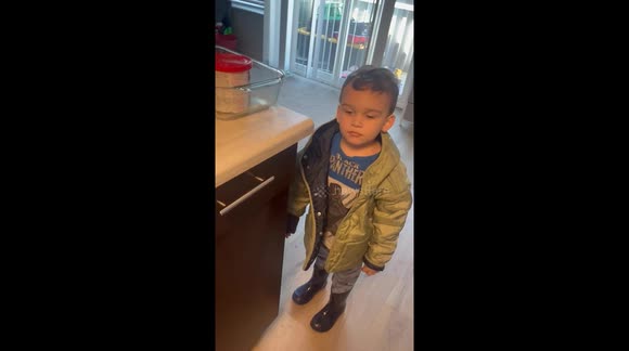 'Oven Oopsie!' - Boy's kitchen shenanigans cause frisbee to turn into a ...