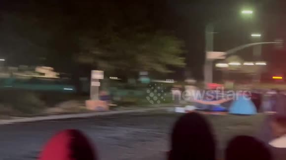 UCSC police confront student protesters supporting Palestine at 2AM ...