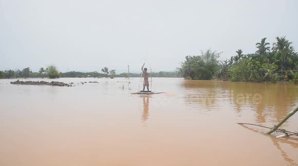 Severe flooding continues to ravage Kampur of Nagaon District in Assam ...