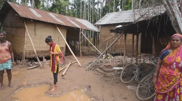 Severe flooding continues to ravage Kampur of Nagaon District in Assam ...