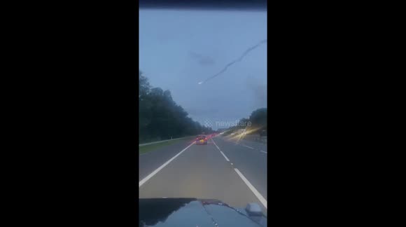 Video emerges of mysterious aircraft on fire near M25, London - Buy ...