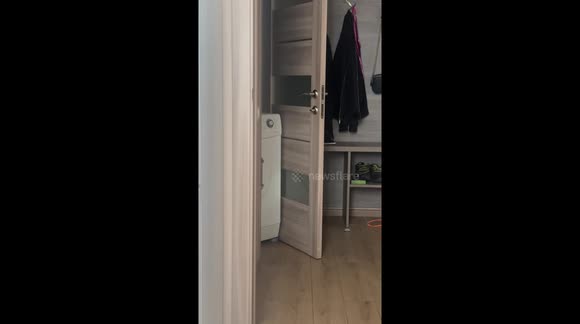 Runaway washing machine! appliance makes mysterious move in Kyiv home ...