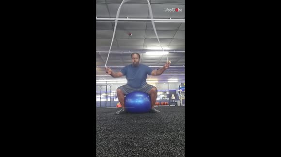 Man displays his dedication while jump-roping on a stability ball - Buy ...