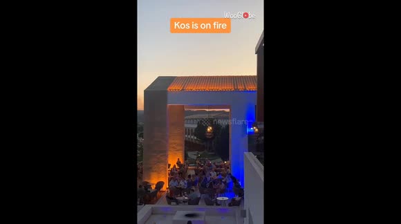Summer Vacation Turns Dramatic: Wildfire erupts near Kos Island tourist ...