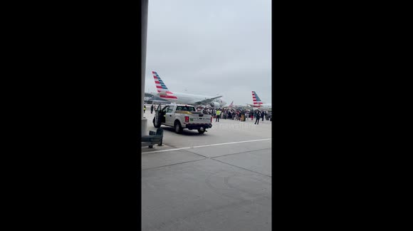 Escalator Fire At JFK Grounds Planes - Buy, Sell or Upload Video ...