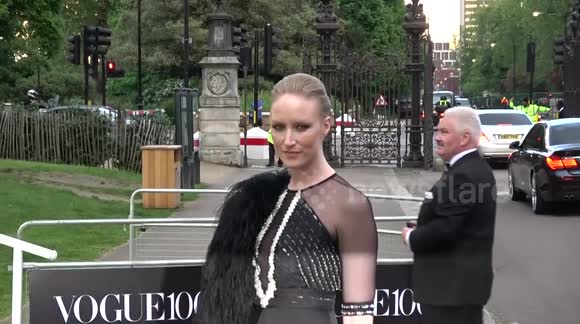 Jade Parfitt and Laura Bailey attends the British Vogue Centenary Gala ...