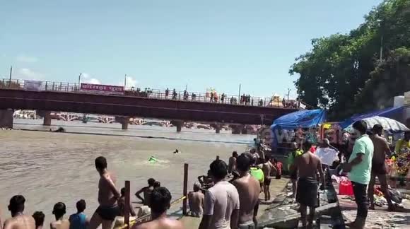 SDRF and police rescue three pilgrims from swift river current in ...