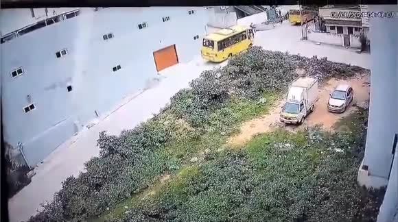 School bus rolls down hill and smashes into several vehicles in ...